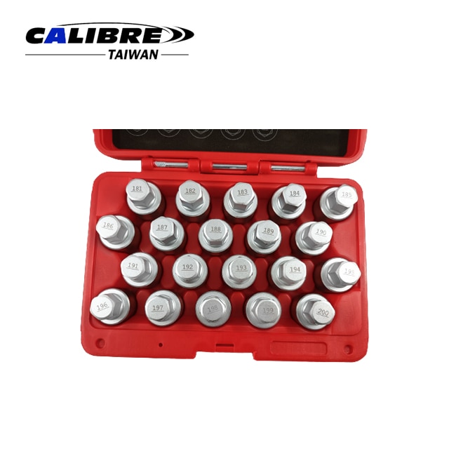 TAIWAN CALIBRE 20pc Anti-Theft Wheel Lock Lug Nut Removal Key Tool Set ...