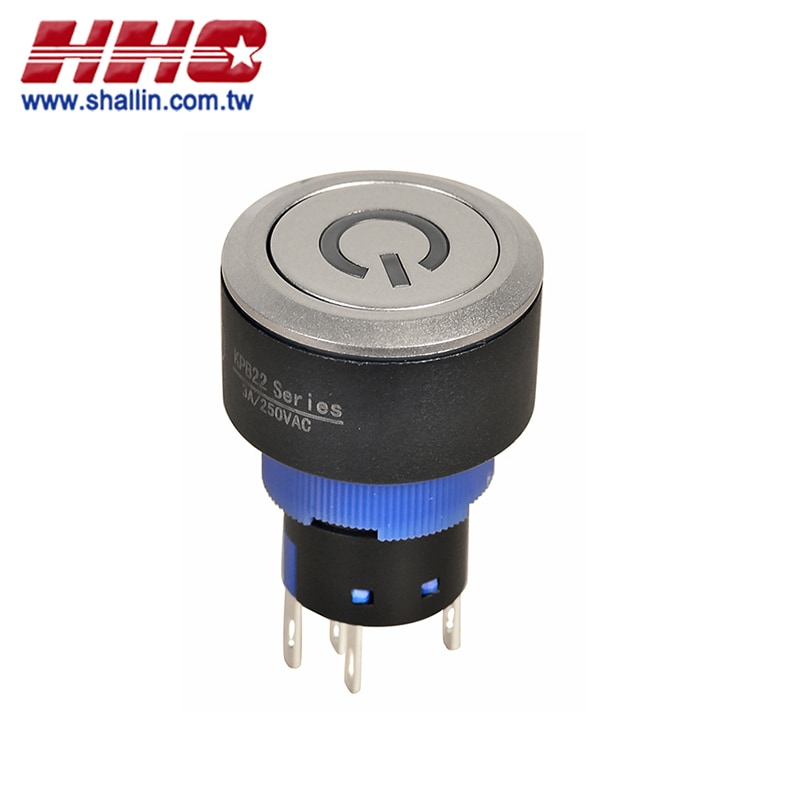 3P illuminated pushbutton switch W/12VDC LED (SPDT) on-(on), RoHS Directive-compliant | Taiwantrade