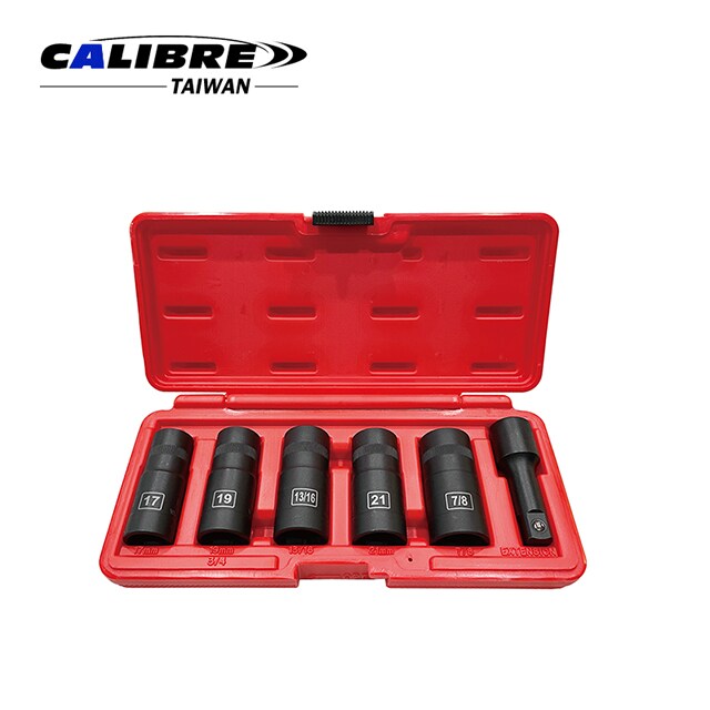 CALIBRE Double-sided Flip Hex-Twist Wheel Lug Nut Socket Set (6 pcs ...