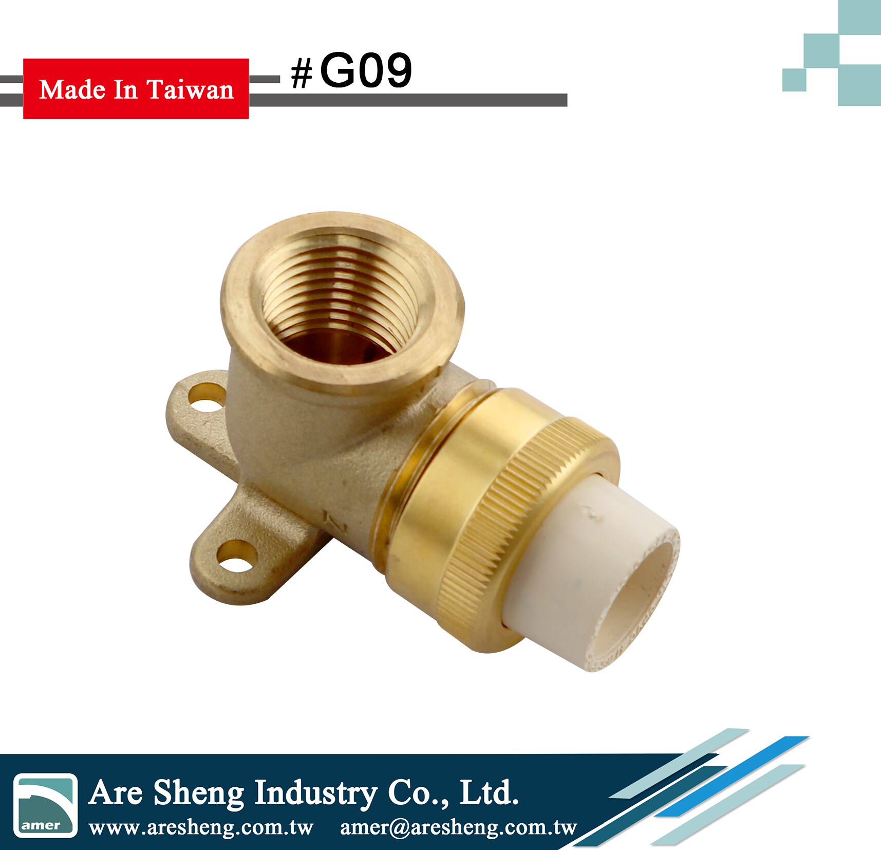 Drop ear elbow Slip x Brass FIP | Taiwantrade