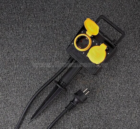 GERMAN GARDEN SOCKET WITH SPIKE – 2/3/4 OUTLETS | Taiwantrade.com