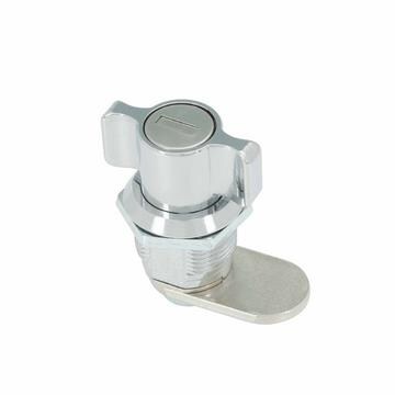 Zinc Alloy Cam Latch Wing Knob Style Fixed Grip Cylinder Lock Chrome ...
