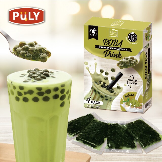 HALAL Frozen Instant Boba Tapioca Pearl bubble tea (Frozen/Matcha ...