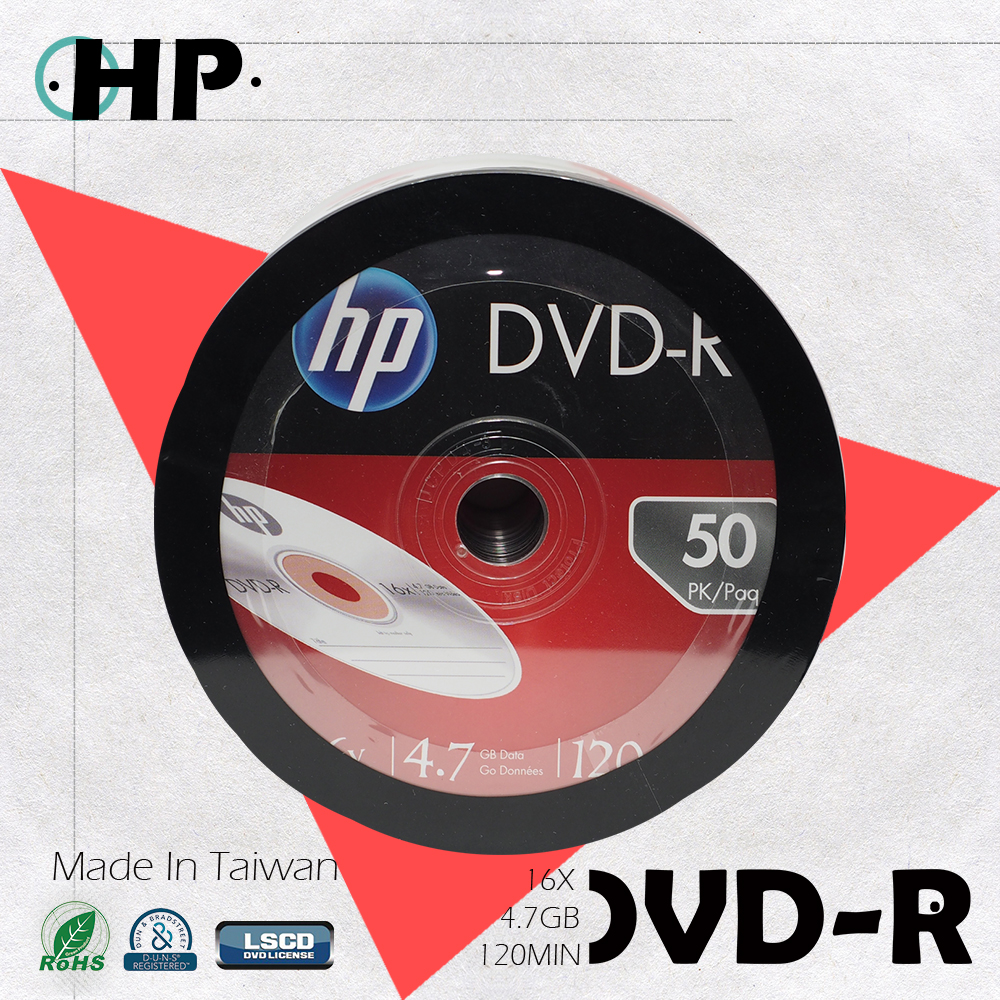 Blank 16X 4.7GB DVD-R in bulk for HP high quality made in Taiwan ...
