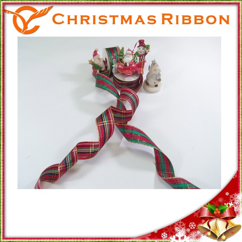 Lot Of Vintage Christmas Wide Ribbon Wire Metallic Xmas Ribbon ...