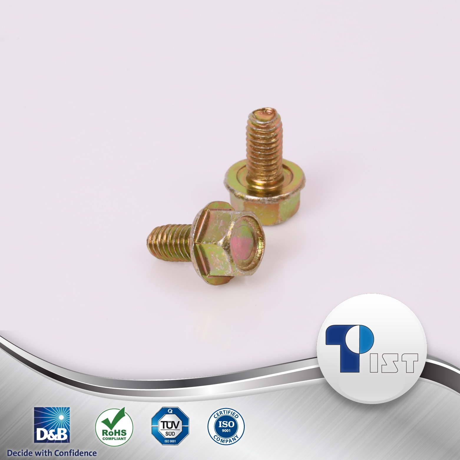 Thread Rolling Screw, Hex Washer Head, Zinc Yellow | Taiwantrade.com