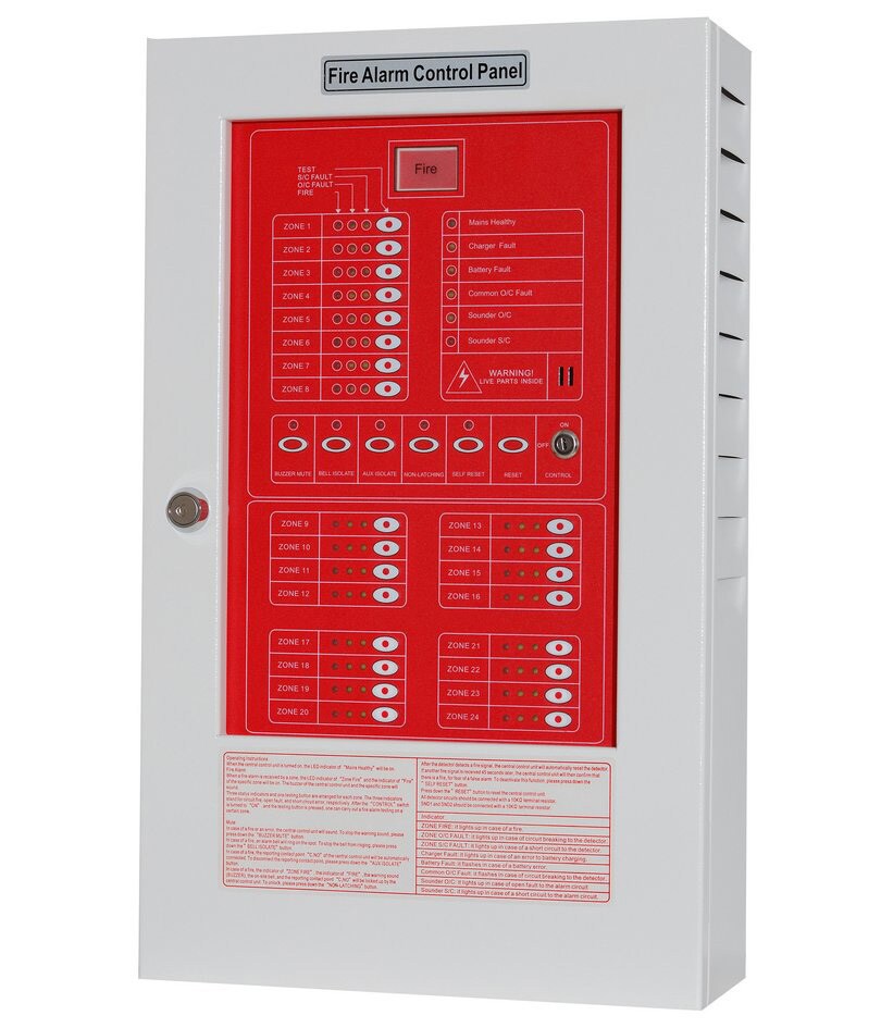 24 Zone Conventional Fire Alarm Control Panel | Taiwantrade