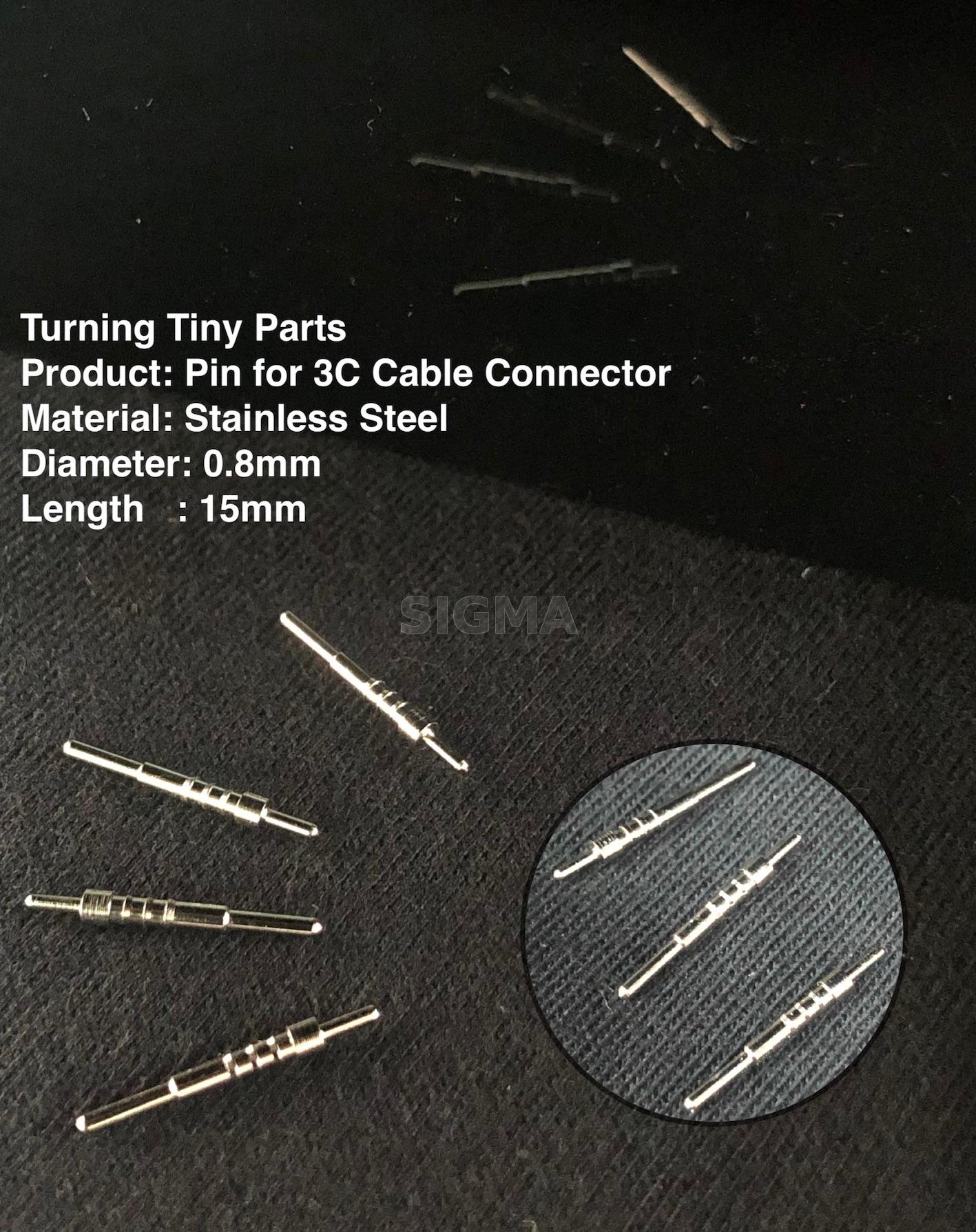 Custom Machining Cable Connector Stainless Steel Pins | Taiwantrade