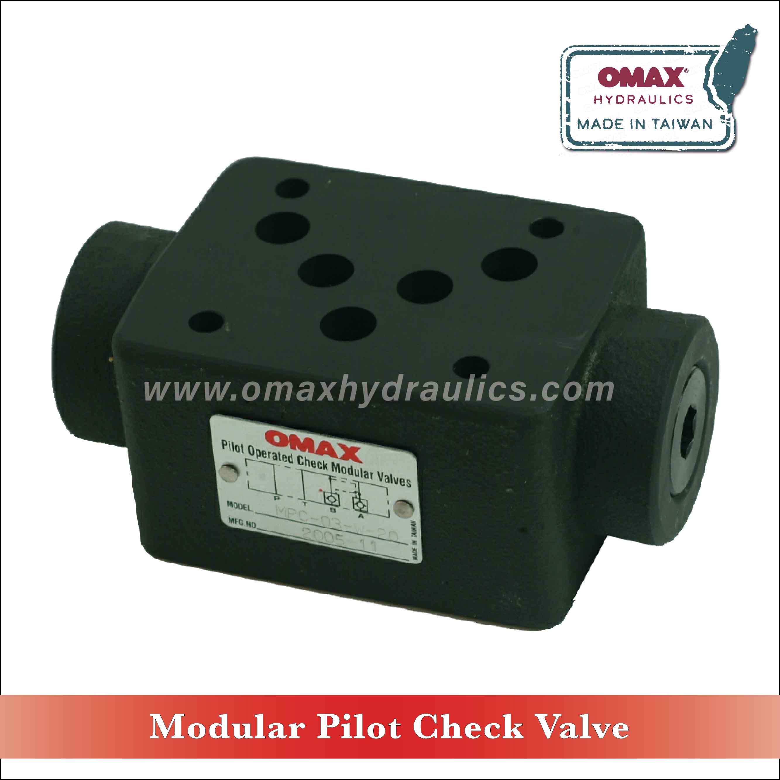 [MPC] Hydraulic Modular Pilot Operated Check Valve | Taiwantrade