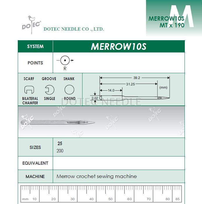 MERROW10S - Merrow crochet sewing Machine Needle | Taiwantrade