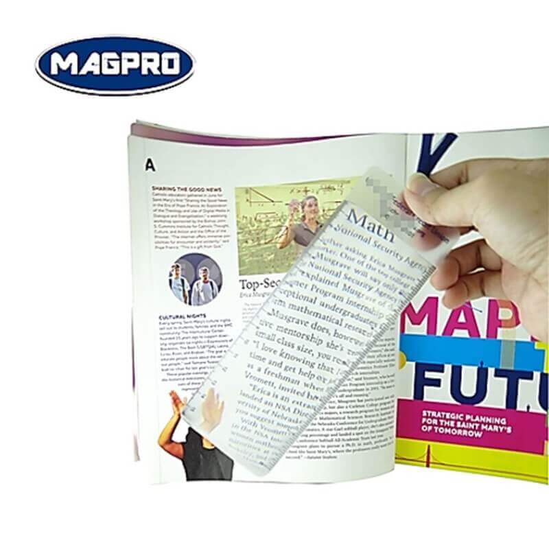 3X Magnification Bookmark Ruler Magnifier Fresnel Lens Magnifier ...