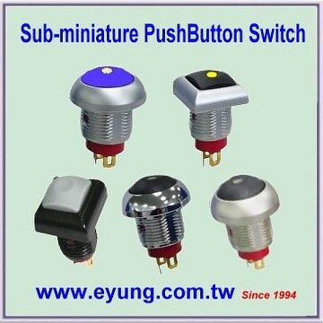 Sub-mniature Waterproof IP65 Push Button Switch | Taiwantrade
