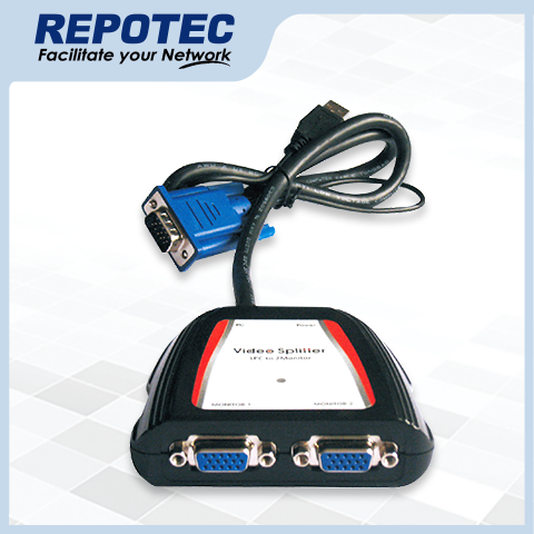 2 Ports Video splitter with 250Mhz | Taiwantrade.com