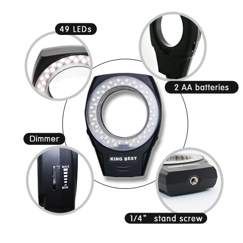 Photography macro ring light for macro photography 49 pcs LED ...