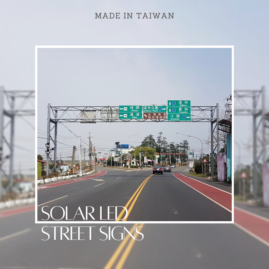 Solar LED Street Signs | Taiwantrade.com