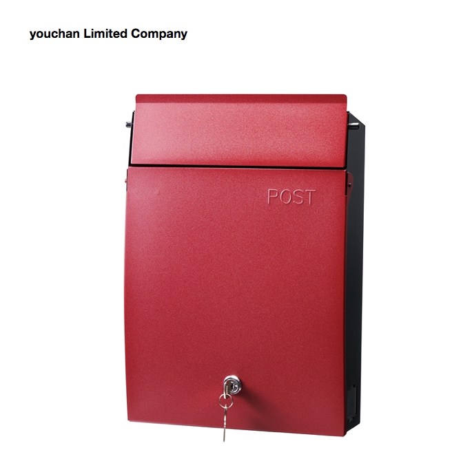 Arc-shaped Stainless Steel Mailbox (Maroon) | Taiwantrade