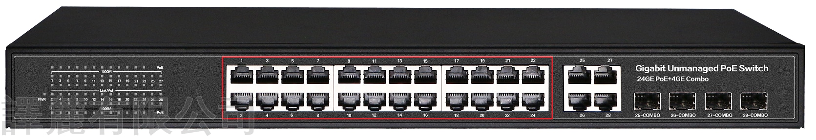 24+4 Combo Managed 24 port support 90w PoE Switch | Taiwantrade