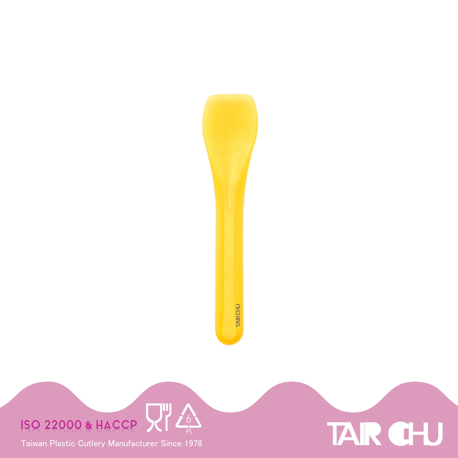 9.5cm Light Yellow Jelly Spoon/ Light Yellow Ice Cream Spoon ...