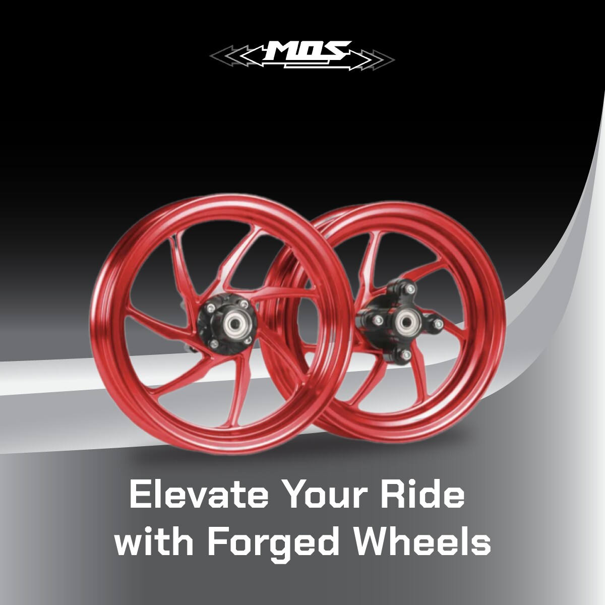 MOS Forged Aluminum Alloy Rims Wheels for Honda Grom 125 2014-2024 and ...