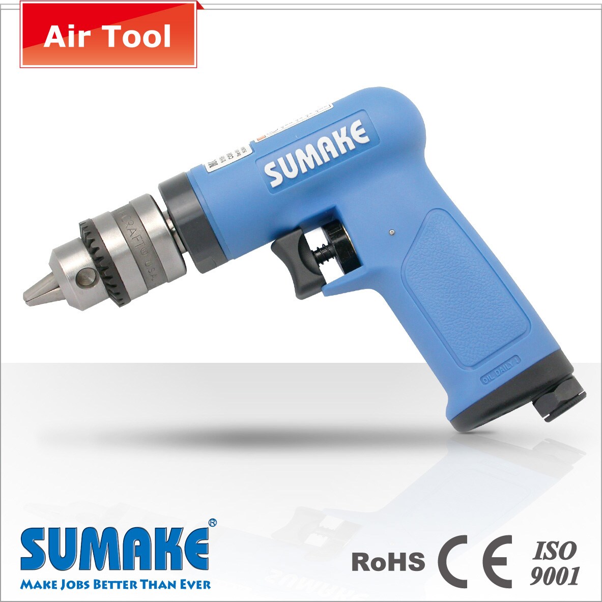 Variable Speed Control Professional Air Tool 1/4" Mini Air Drill ...
