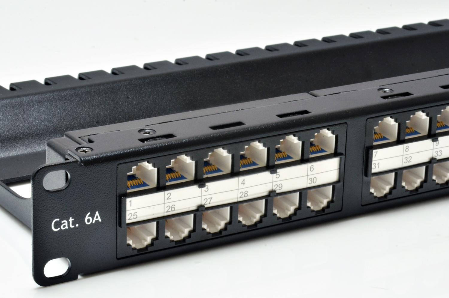 1U 48-Port RJ45 Cat 6A UTP Feed-Through Coupler Patch Panel ... 1U 48-Port RJ45 Cat 6A UTP Feed-Through Coupler Patch Panel ...