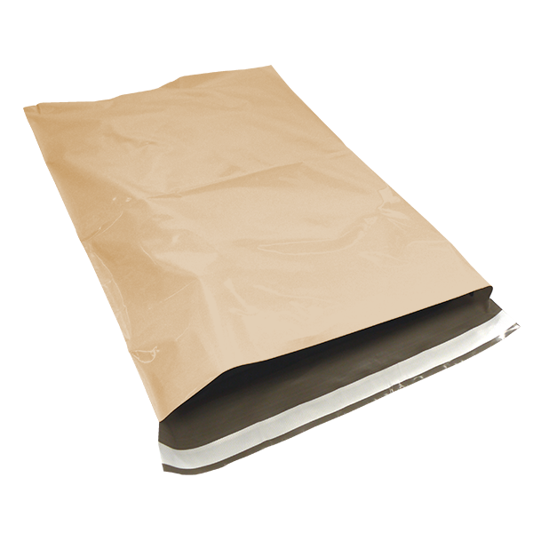 Milk Tea Brown, Inner Gray Outer Brown Courier Plastic Bag ...