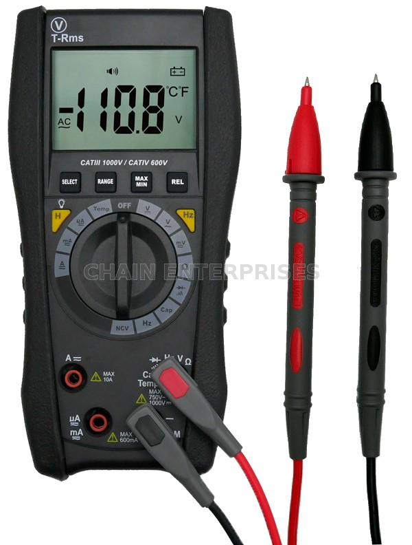 LCD MULTI-METER WITH K TYPE (THERMOCOUPLE X 1 INCLUDED, -50~205℃ (1M ...