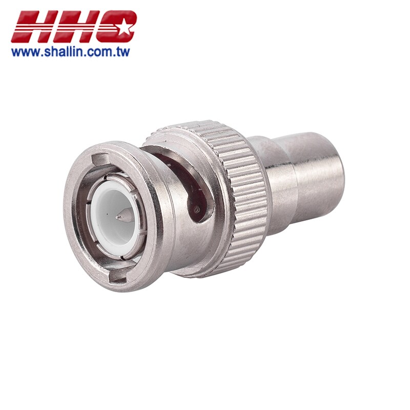 RF/Coaxial connector, BNC male to RCA jack, RoHS Directive-compliant ...