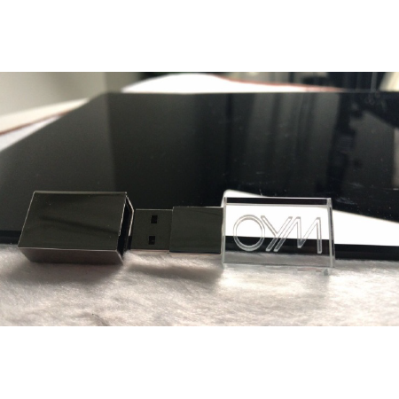 Crystal USB Flash Drive with 3d Laser Engraving Logo | Taiwantrade