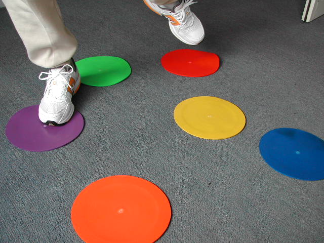 Sports poly spot markers-Green, Orange, Purple, Blue, Red and Yellow ...