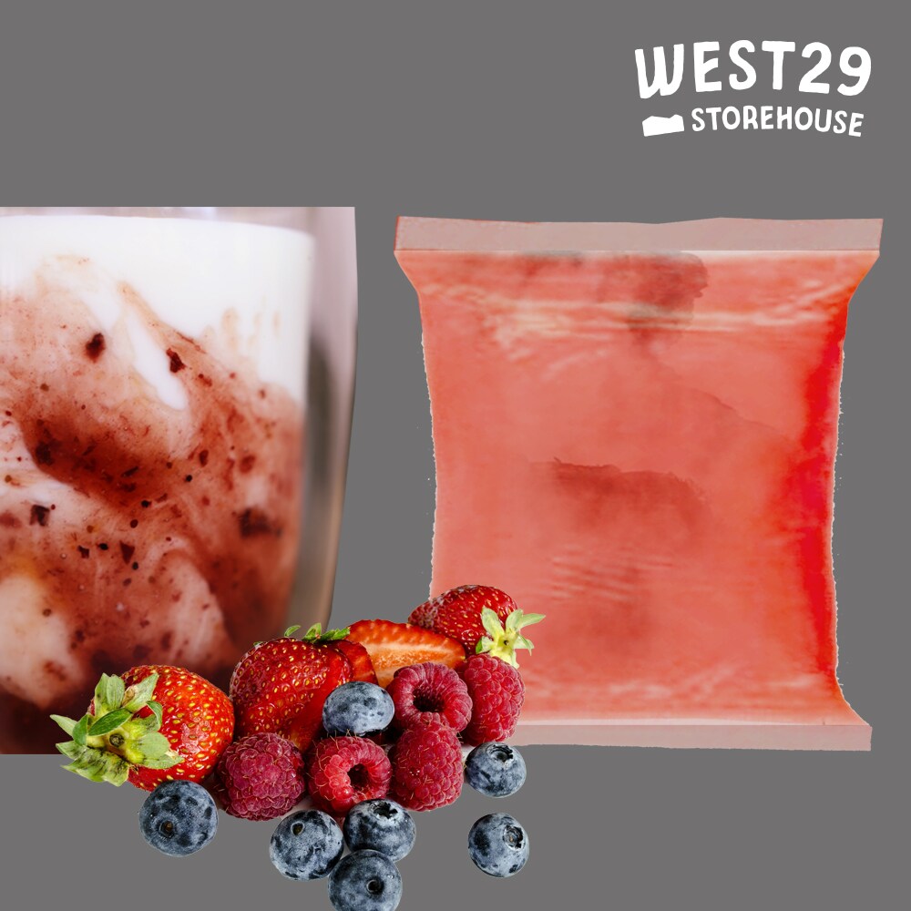 55g OEM Packing Frozen Fruit Pulp Syrup Sachet Fruit Puree coffee ...
