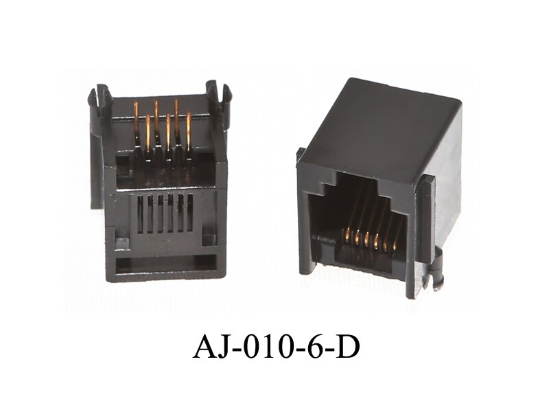 Side Entry Modular Jack Connector AJ-010-6-D | Taiwantrade.com