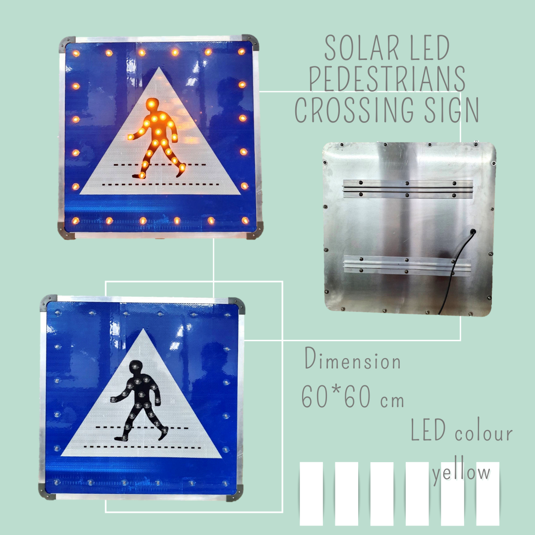 Solar LED Pedestrians Crossing Signs | Taiwantrade