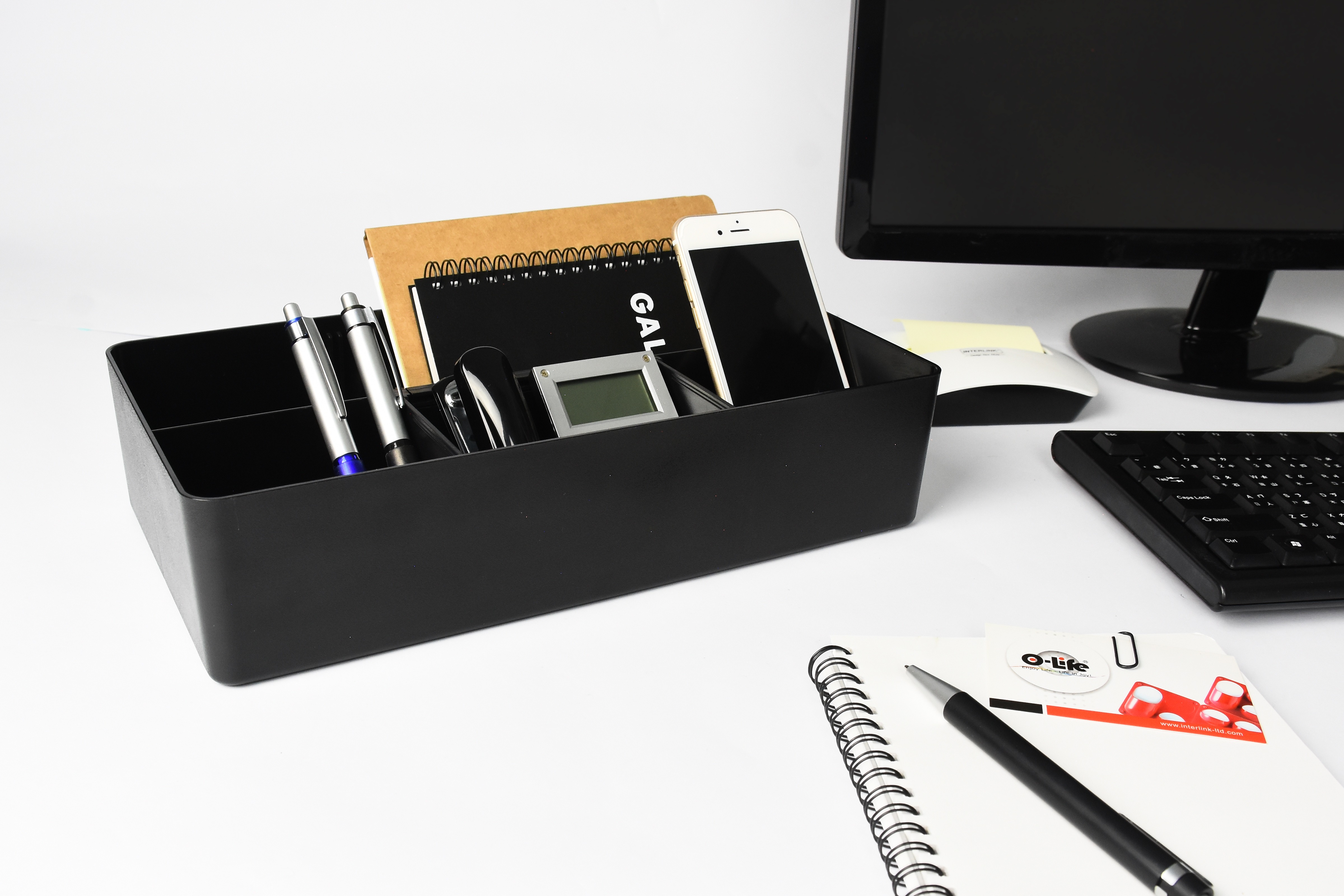 Desktop Stackable Storage Box, Movable Partition | INTERLINK ENTERPRISE ...