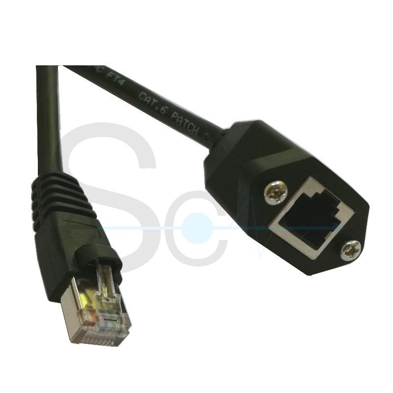 RJ45 MALE to RJ45 FEMALE WITH SCREW CAT6 CABLE | Taiwantrade