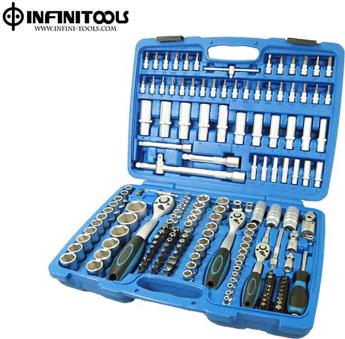 171-pieces Pro Socket Set ,1/4"+3/8"+1/2" Drive / Steckschlüsselsatz ...