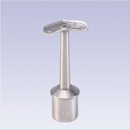 Stainless Steel Round Tube Handrail Perpendicular Post 45degree Support ...