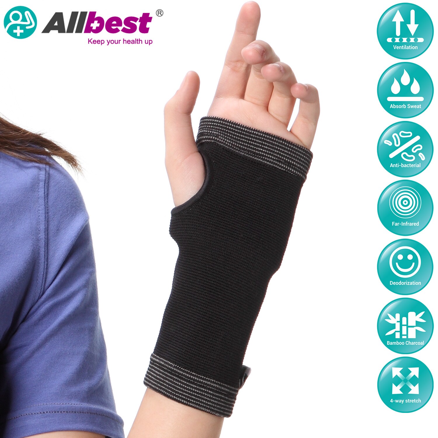 Bamboo Charcoal Wrist Palm | Taiwantrade