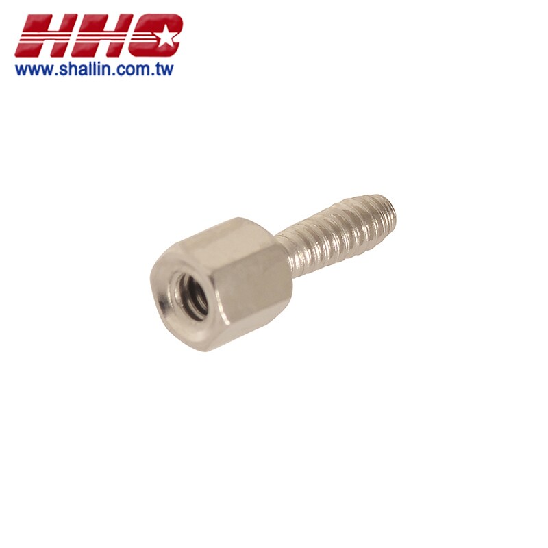Screw for D-sub connector hood, length:11.8mm, RoHS Directive-compliant ...