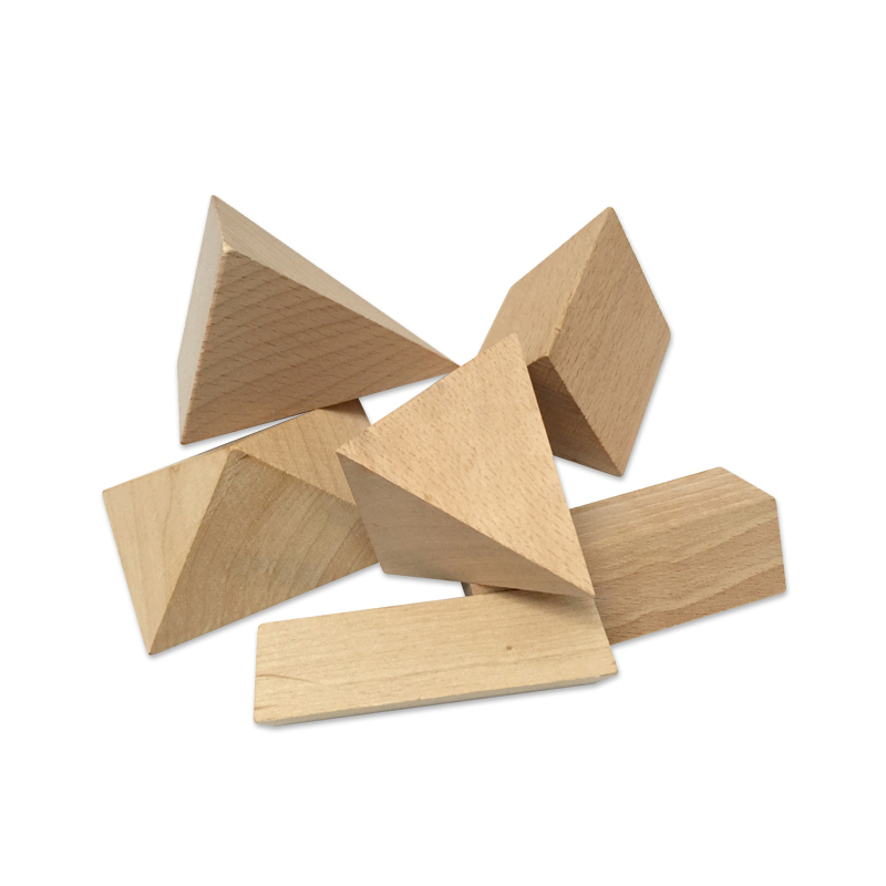 5-Sides Plain Wood Geo Blocks Set | Taiwantrade.com