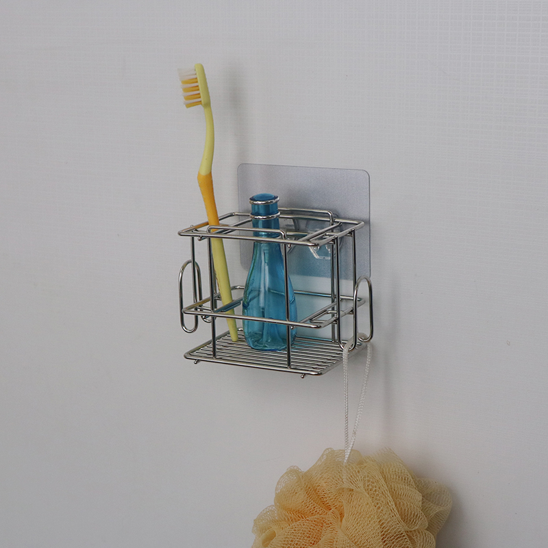 Self Adhesive Stainless Steel Tooth Brush Rack | Taiwantrade