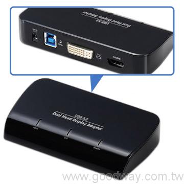 Display Adapter : USB 3.0 Dual Head Display Adapter | Taiwantrade