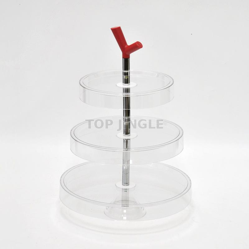 3-TIER ROUND SHAPE SNACK TRAY W/ Y SHAPE HOLDER | Taiwantrade