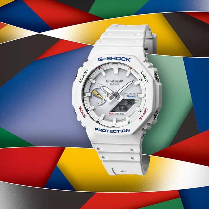 5Cgo CASIO G-SHOCK series GA-B2100FC-7A solar fashion casual watch ...