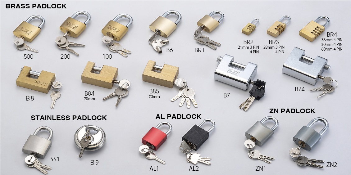 Brass, stainless steel, zinc padlock | Taiwantrade