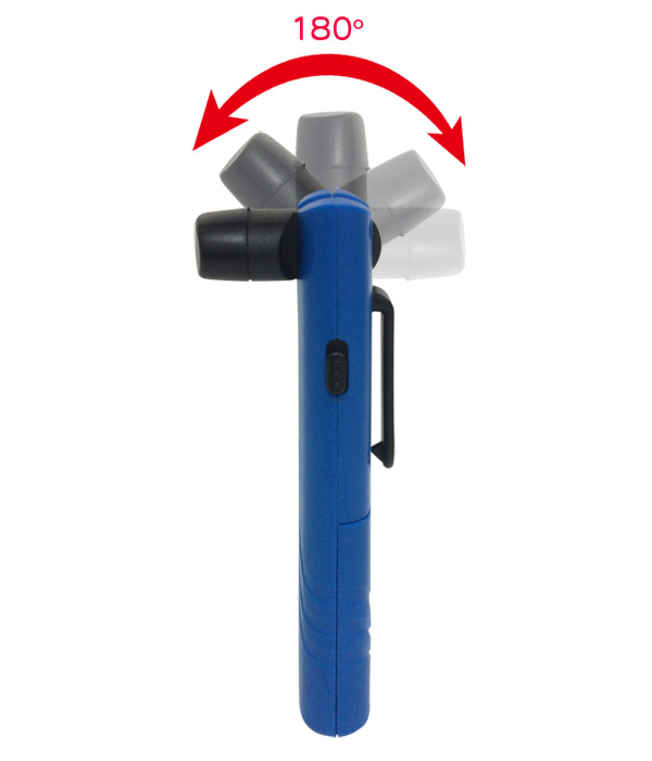 3W 180 Degree Rotating Head Magnetic LED Flashlight Pocket Torch Lamp ...