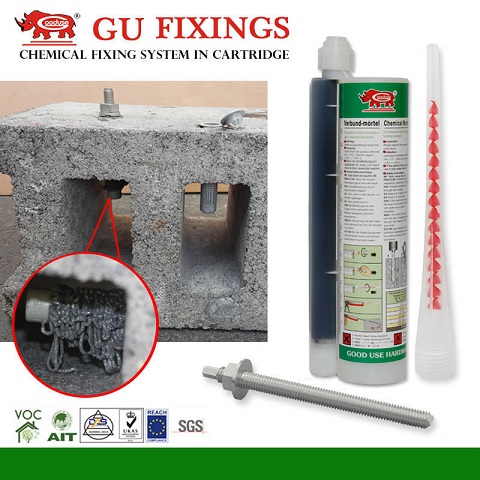 Great Reliability Chemical Adhesive For Fixing Bars, Studs and Anchors ...