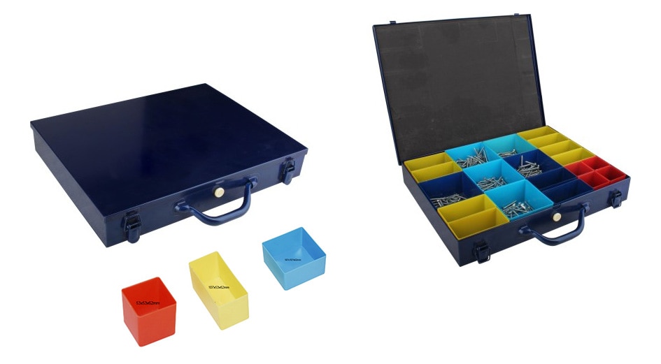 Metal tool box with 20 bins | Taiwantrade
