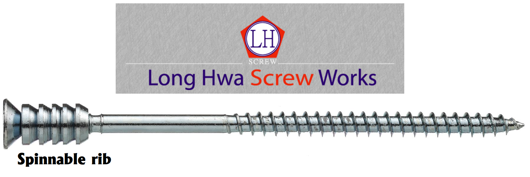 Distance Screw with Spinnable Rib | Taiwantrade