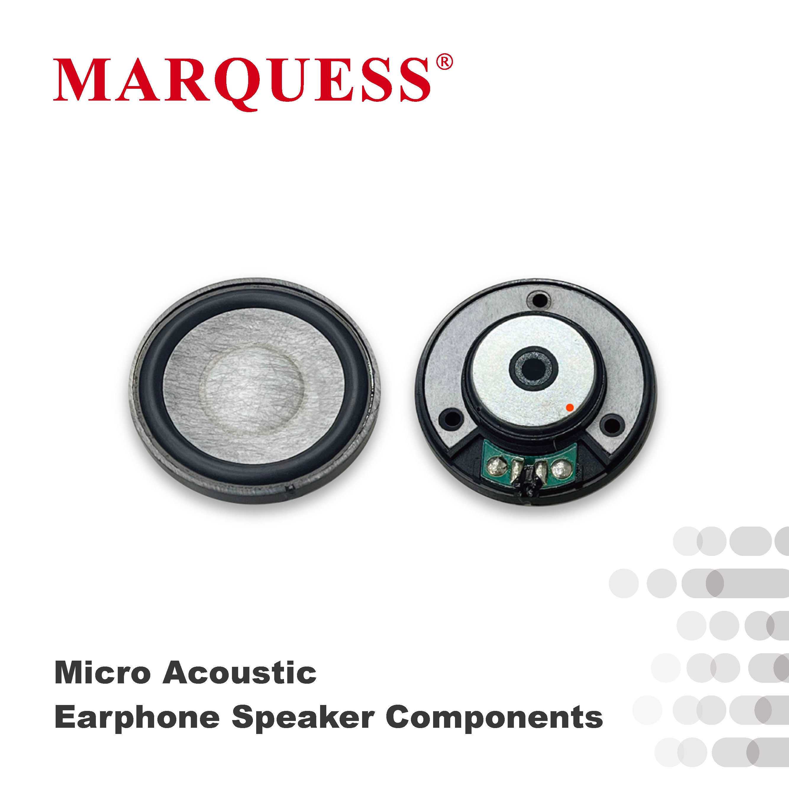 Micro Acoustic Earphone Speaker Components, Built-in Audio Unit ...